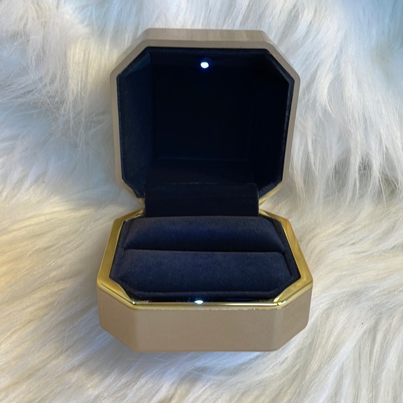 Accessories | Gold Ring Box With Led Light See Photo For Details | Poshmark